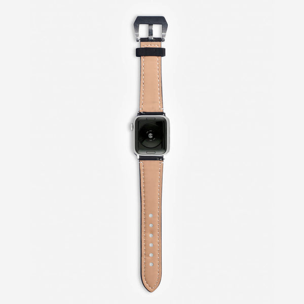 Onyx Leather Apple Watch Band - The Salty Fox